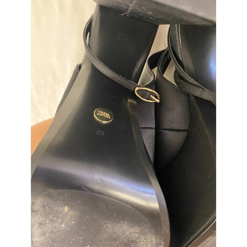 Zara Black Platform Bratz Doll Satin Chunky Heel Size… - Gem